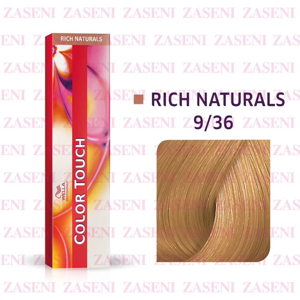 WELLA TINTE COLOR TOUCH RICH NATURALS 9/36 RUBIO MUY CLARO DORADO ...