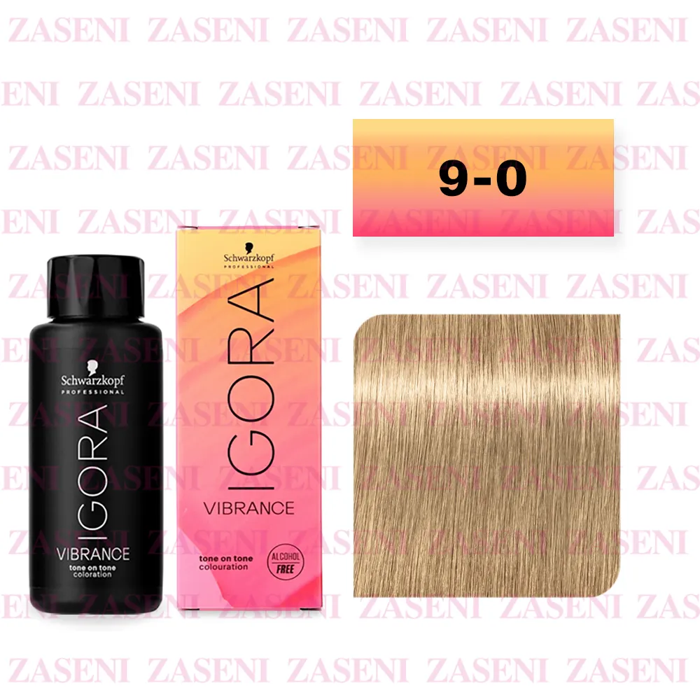 SCHWARZKOPF TINTE IGORA VIBRANCE 9-0 RUBIO MUY CLARO NATURAL 60ML