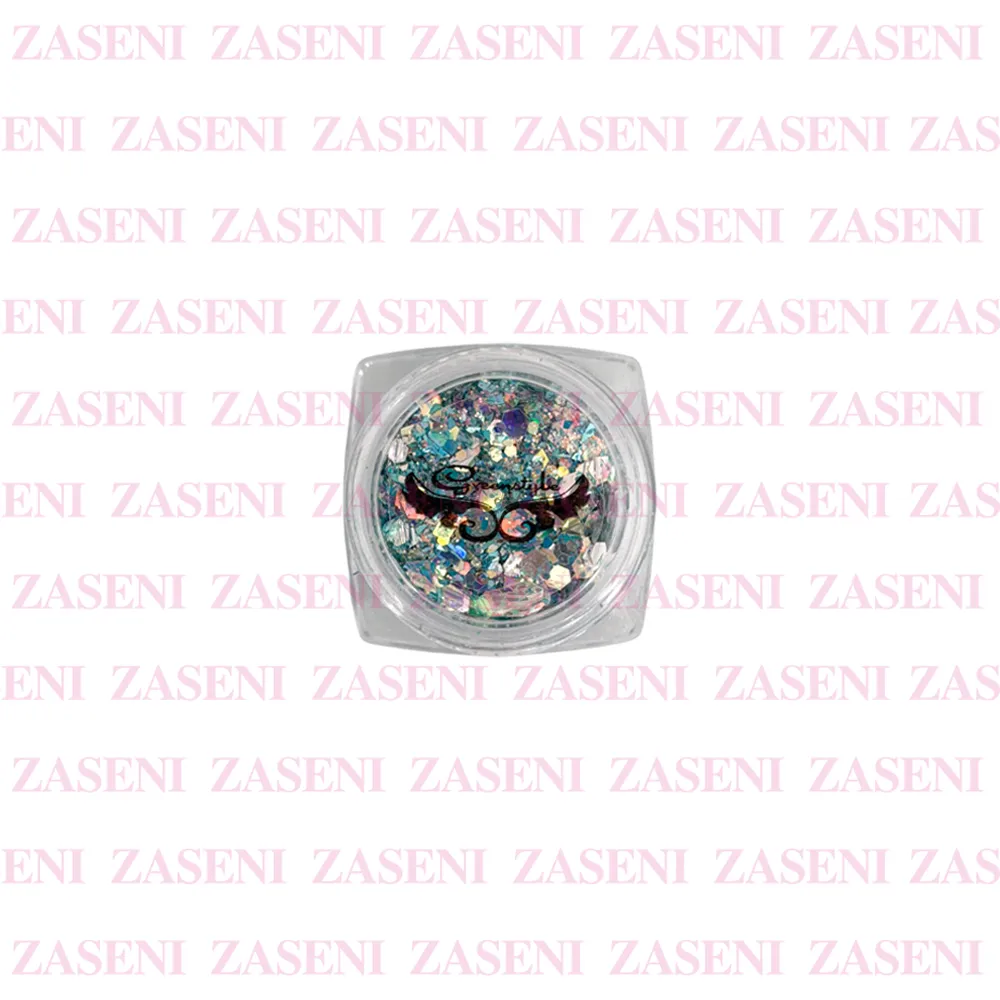 GLITTER UÑAS AZUL TURQUESA